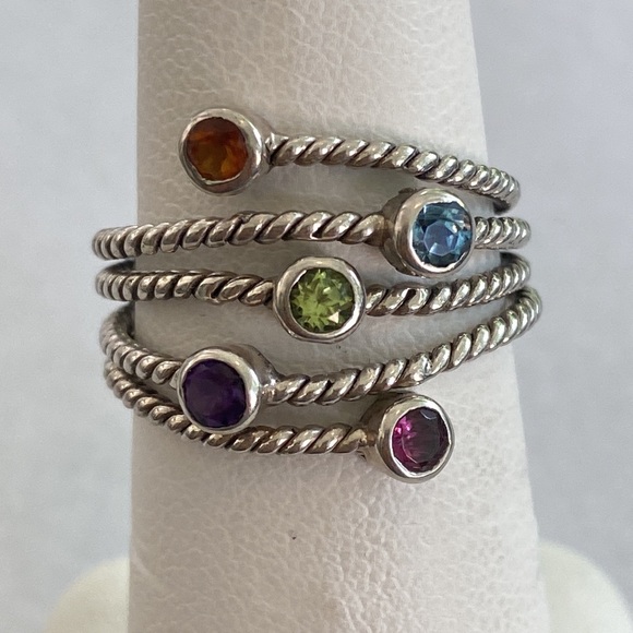 Samuel B. | Jewelry | Samuel B Multi Gemstone Sterling Ring | Poshmark